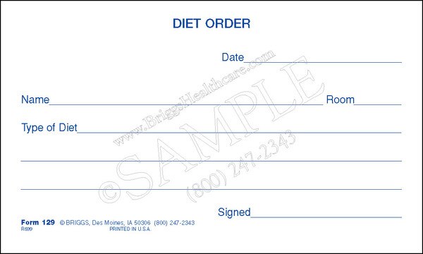 Diet Order Form